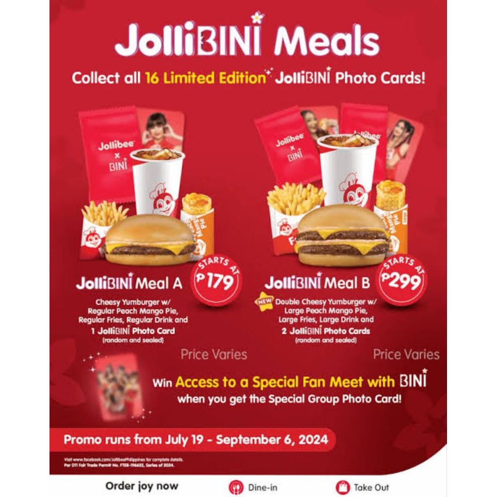 (1pc) Jollibee Official BINI Photocard DIRECT SUPPLIER CHEAPEST ...