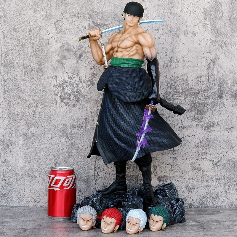 One Piece Zoro Roronoa Zoro 50cm With Extra Four Heads Collectible ...