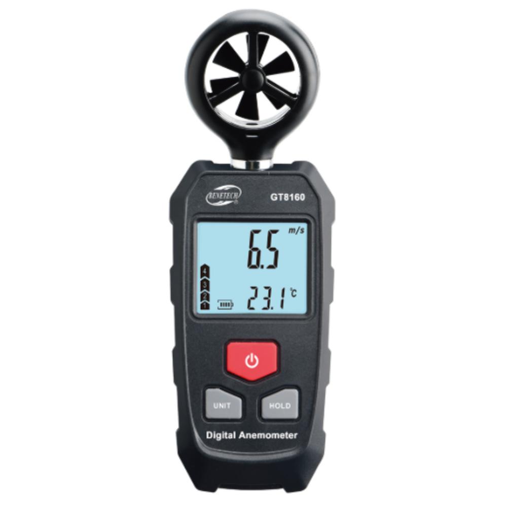 Benetech GT8160 Digital Anemometer Full Wind Speed & Temperature Meter ...