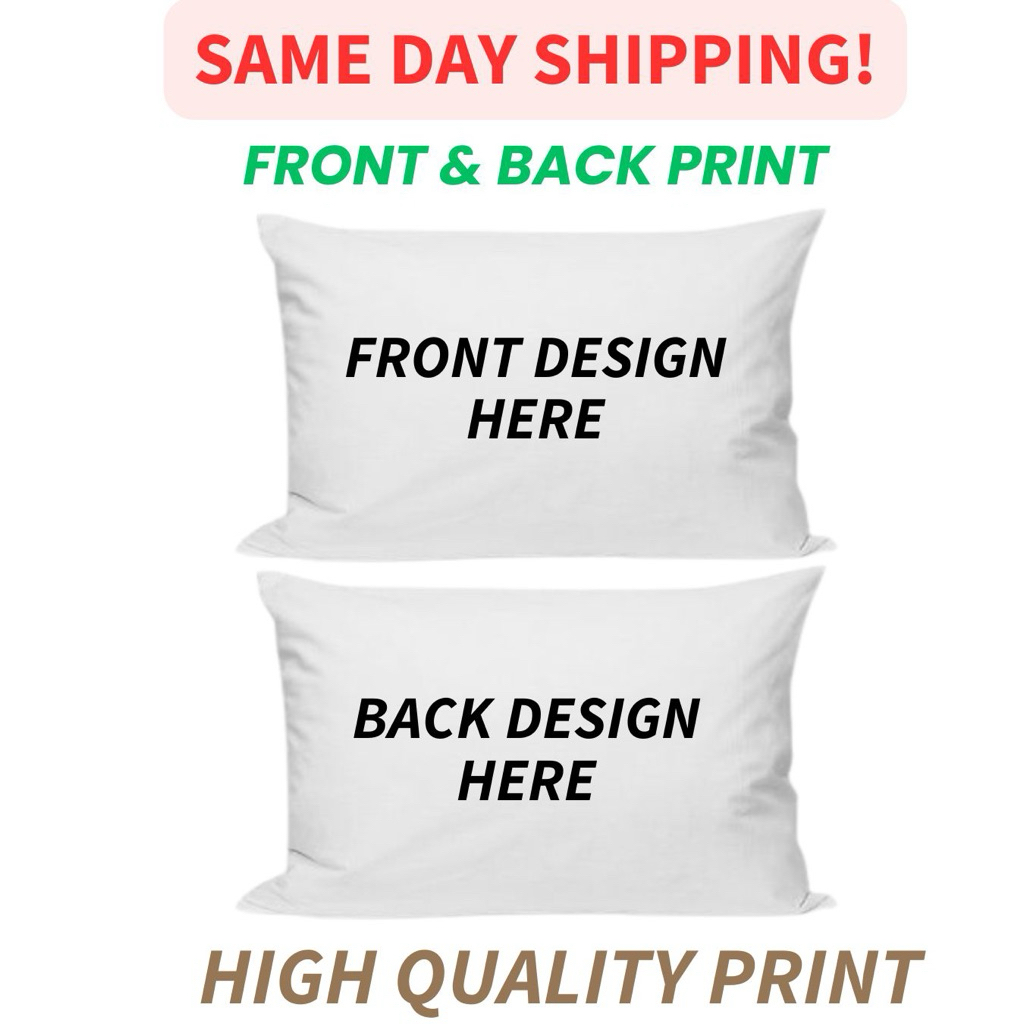 BACK TO BACK PRINT PERSONALIZED PILLOW - ANY DESIGN, For Gift ...