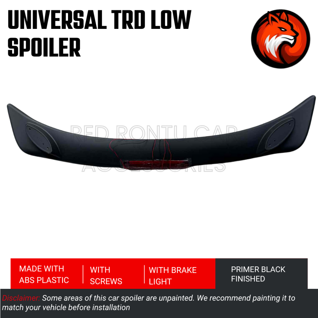 Spoiler for car universal, TRD low spoiler, car spoiler, exterior car ...