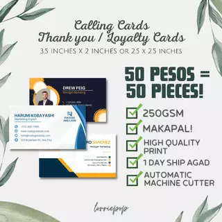Shop calling cards for Sale on Shopee Philippines