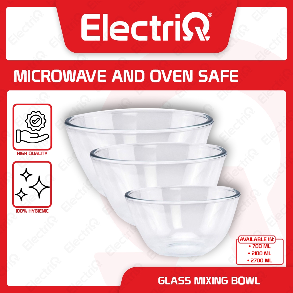 Electriq l Masflex Borosilicate Glass Mixing Bowl Suitable for ...
