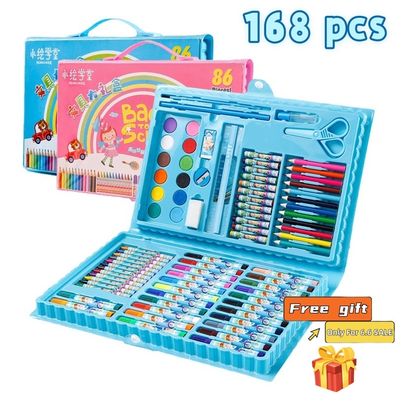 168Pcs Coloring Set Super Mega Art Crayons Oil Pastels Color Pencils ...