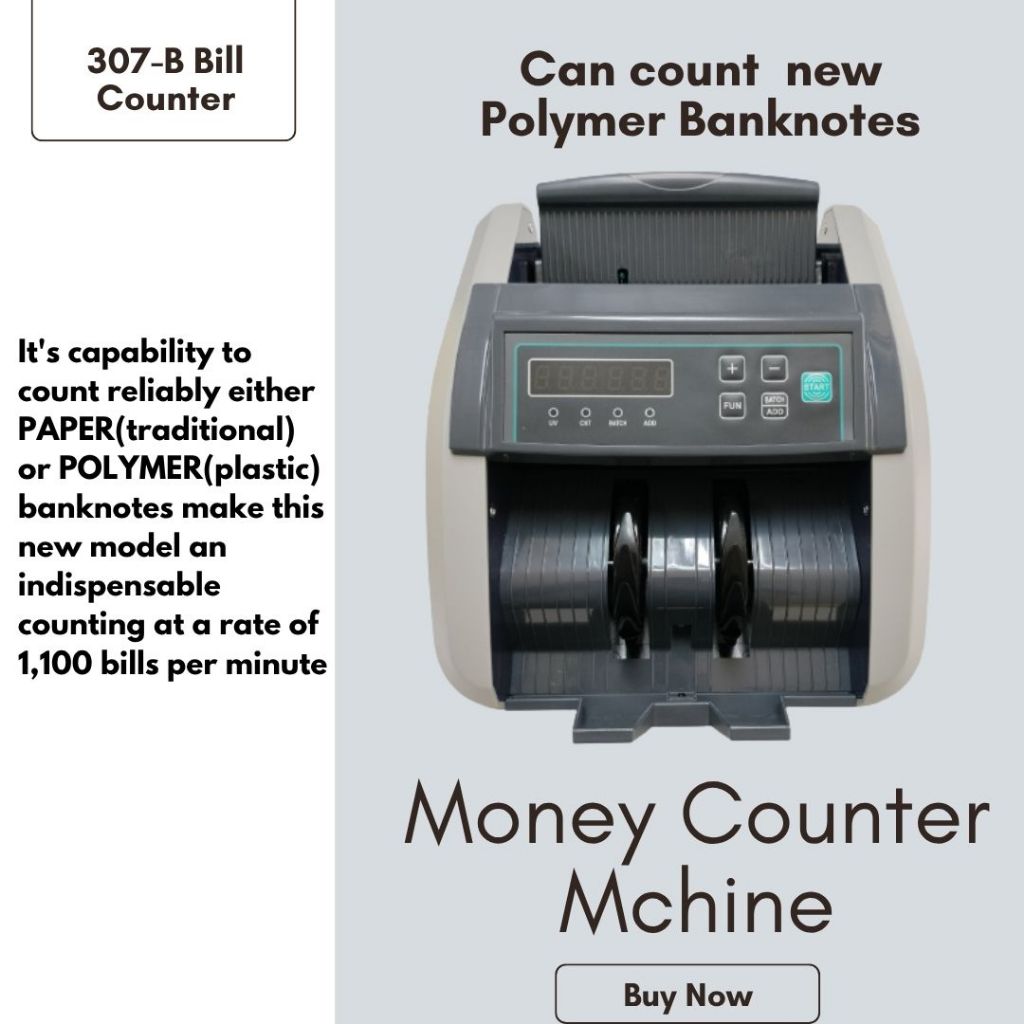 Money Counter Machine, Can Count Polymer Banknotes | Shopee Philippines