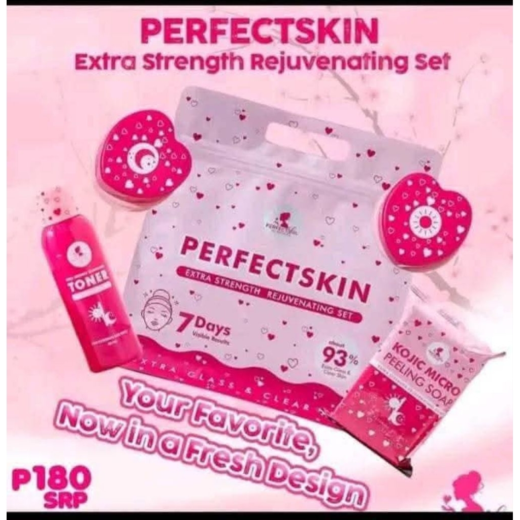 Perfect Skin Rejuvenating Set New in Pouch / Big Toner 120ml | Shopee ...