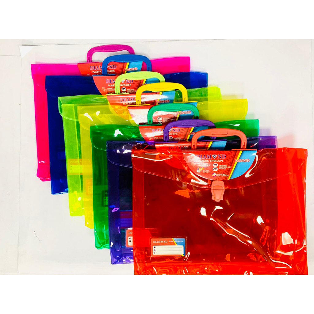 diamond Plastic Envelope BAG Expandable with Handle | Shopee Philippines