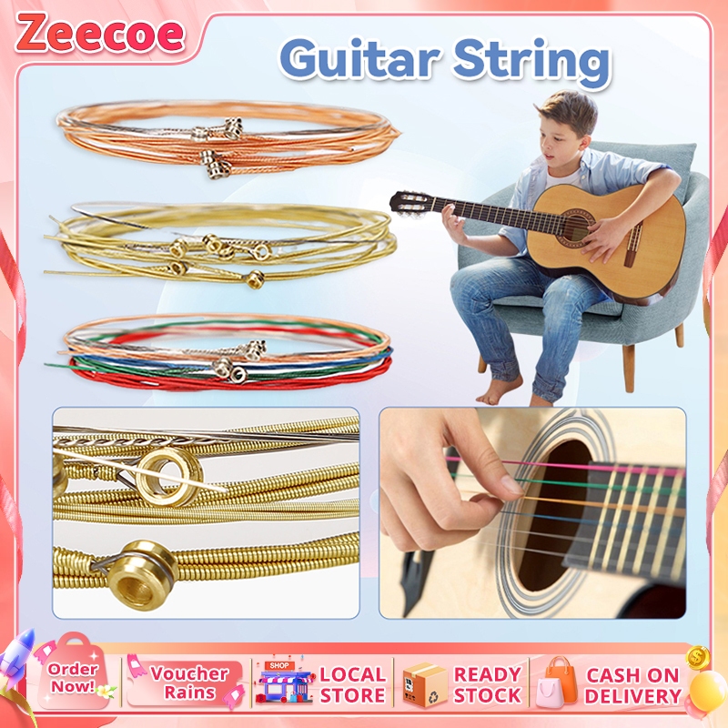Guitar Strings Professional Grade for Acoustic Folk and Classic Guitars ...
