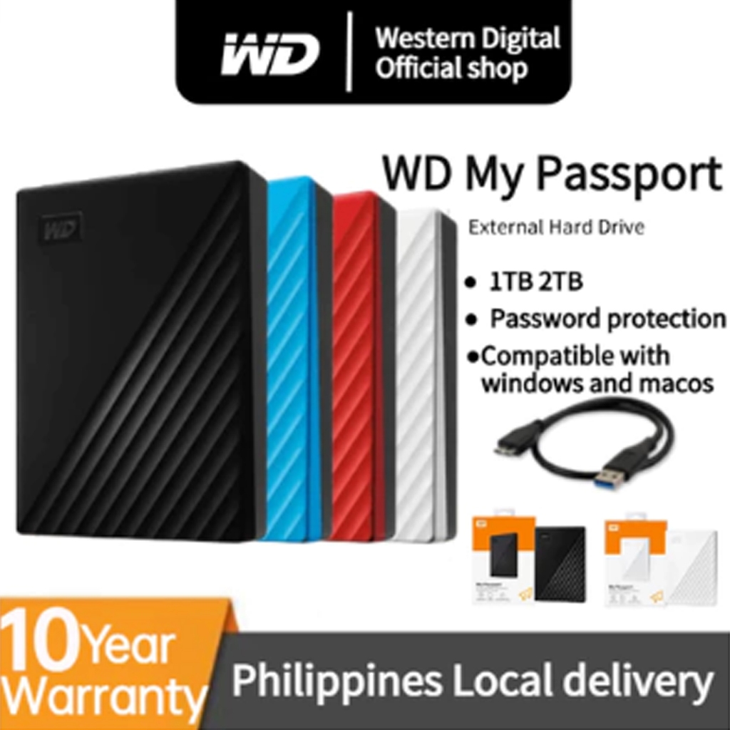 WD Western Digital External Hard Drive 2TB /1TB WD HDD My Passport USB ...