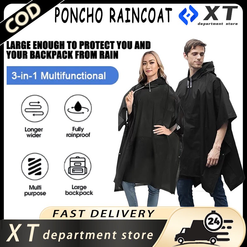 XT Raincoat Poncho Makapal Kapote Rain Coat Motorcycle Bicycle Poncho ...