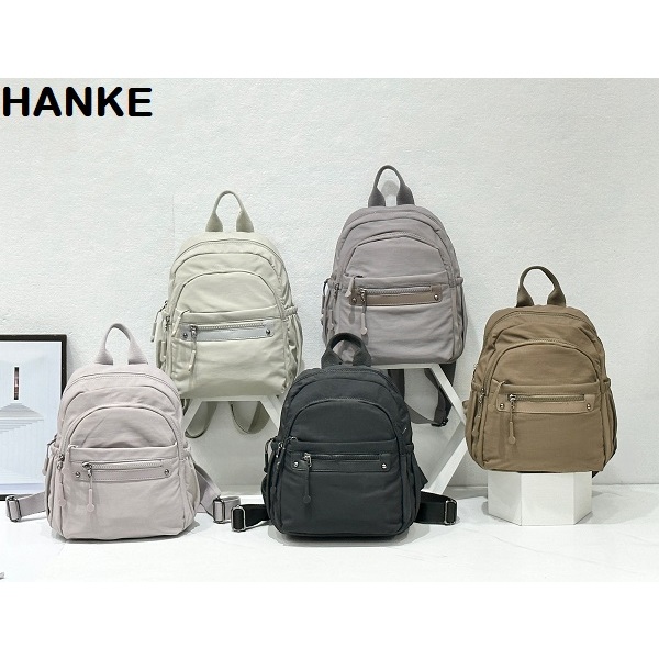 HANKE Backpack Cotton Nylon Lightweight Travel School Bag Women's ...