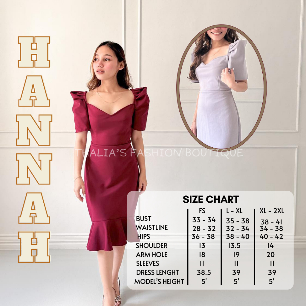 TFB HANNAH NEOPRENE PUFF DRESS FOR EVENTS / GRADUATION / FORMAL ...
