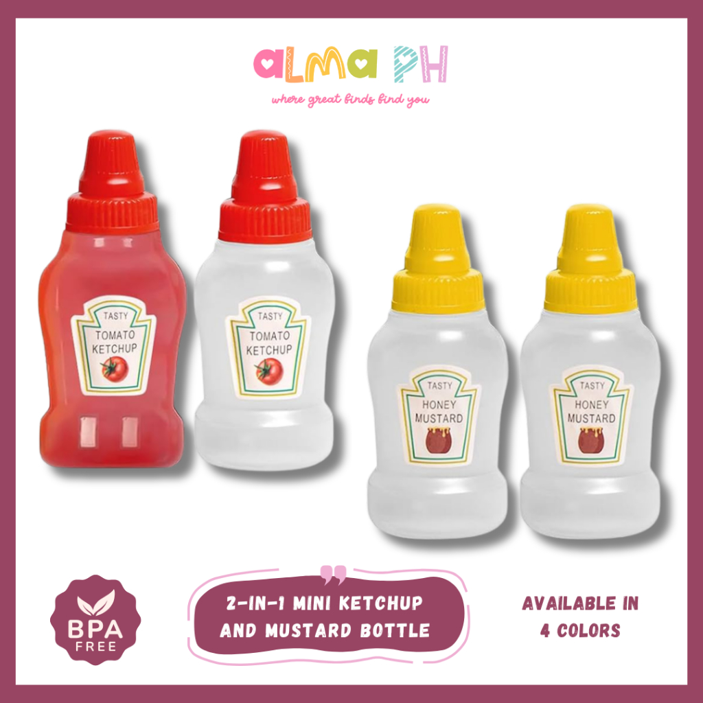[1 SET] Mustard and Ketchup mini Condiment for Lunch Box | Shopee ...