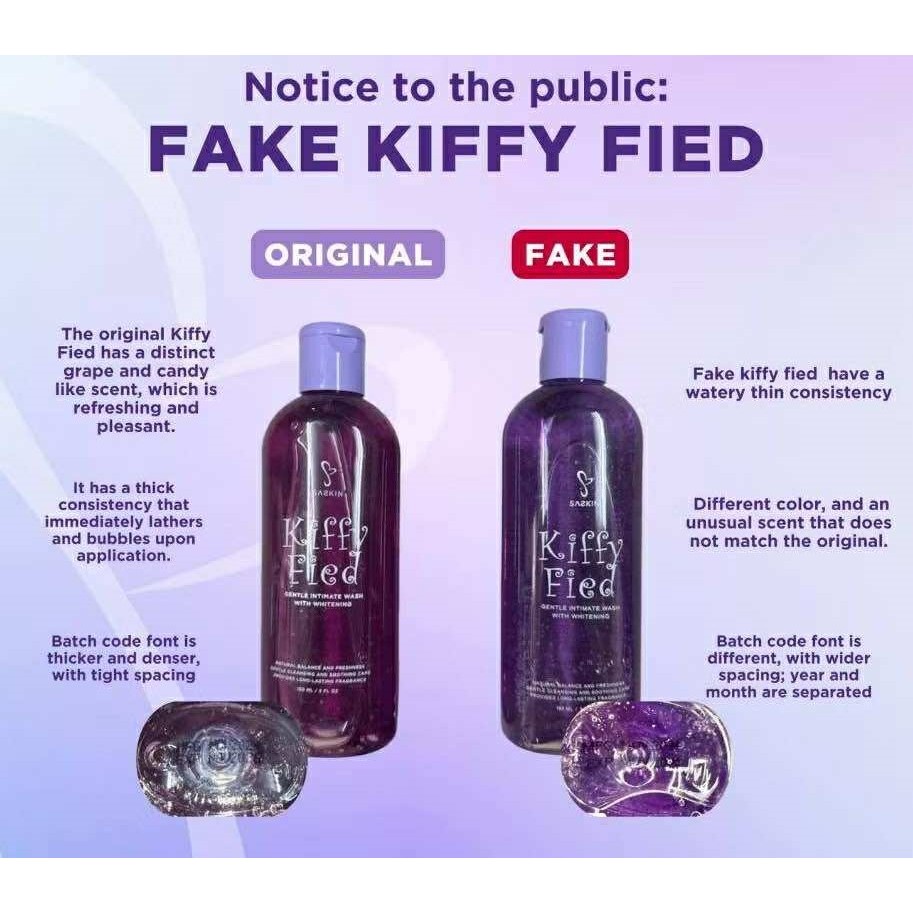 KIFFY FIED feminine wash by Saskin SACHZNA | Shopee Philippines