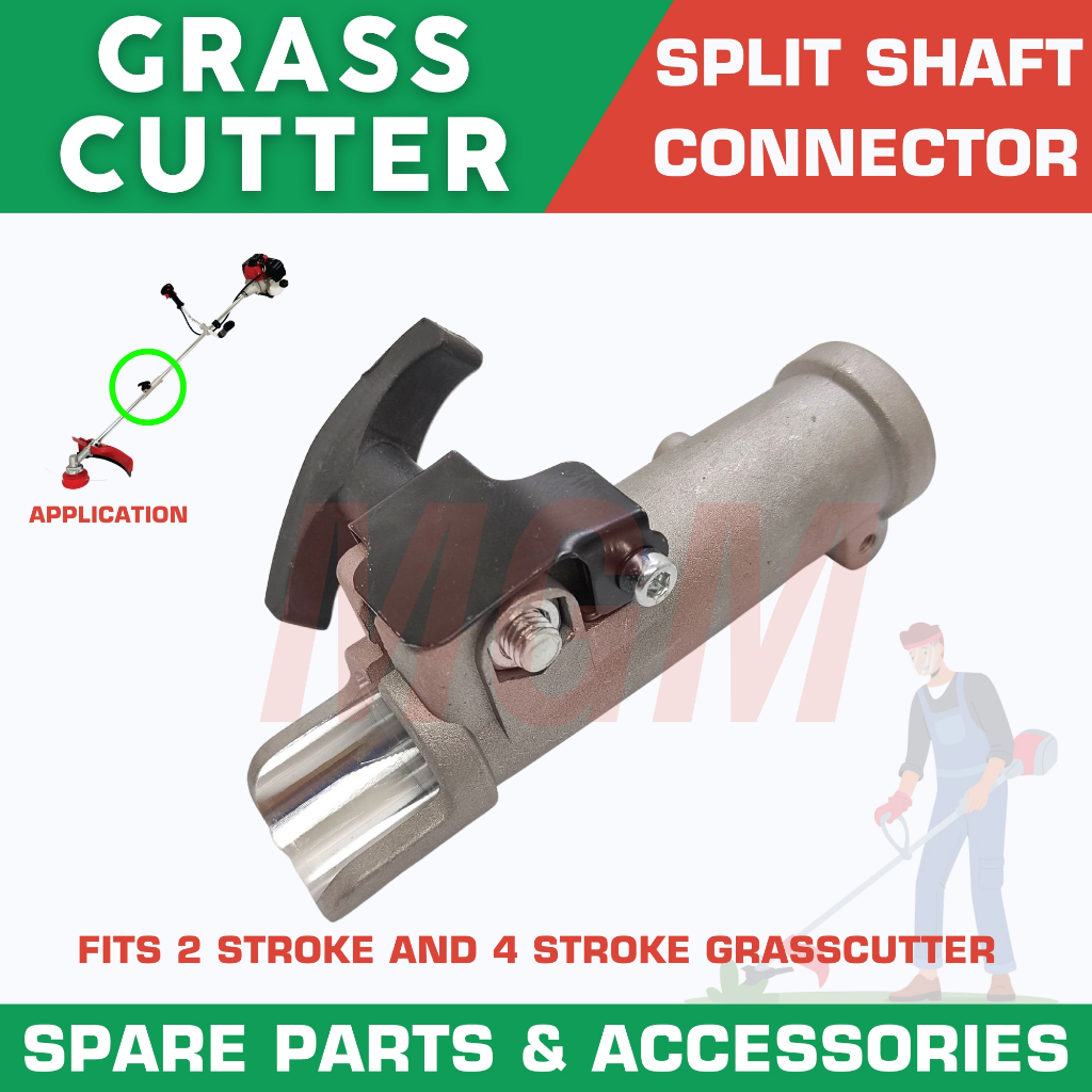 Grass Cutter Split Shaft Connector Fits 2 Stroke and 4 Stroke Grass ...
