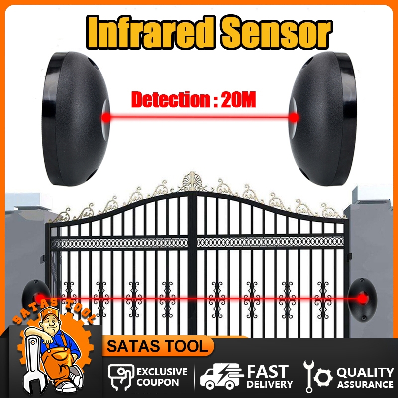 DC12V Infrared Photocell Beam Sensor Automatic Gate Door Garage Shutter ...