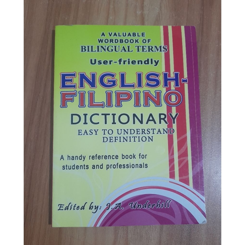 ENGLISH-FILIPINO DICTIONARY/EASY TO UNDERSTAND DEFINITION!!! | Shopee ...