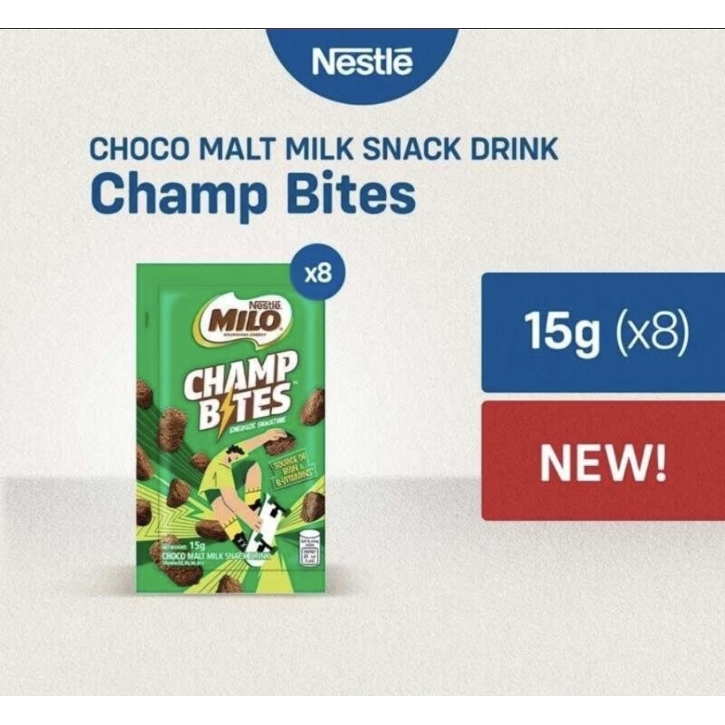 Milo champ bites 8pcs.. 15grams each | Shopee Philippines
