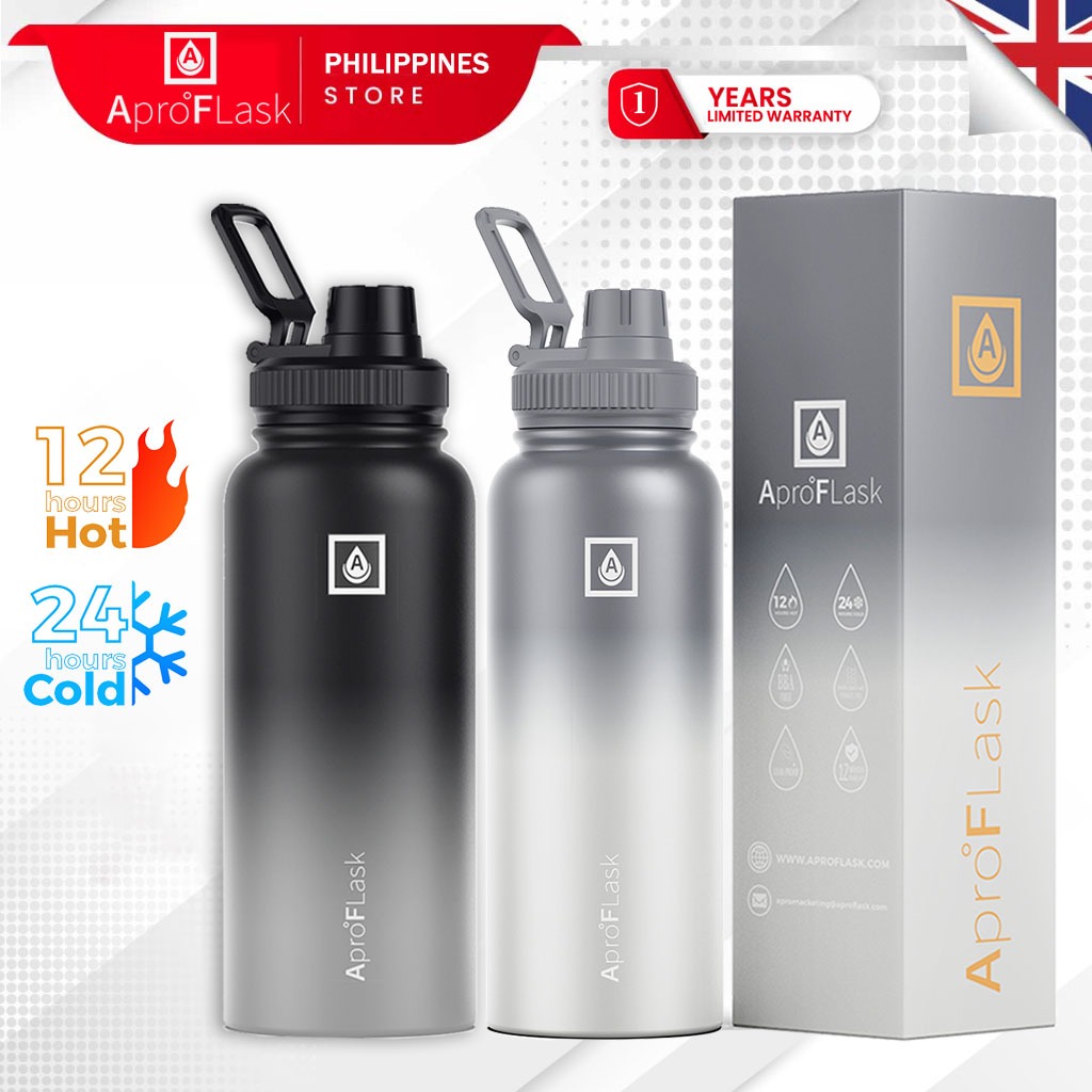 Apro°Flask 22oz/32oz Tumbler Wide Mouth with Cap Lid Vacuum Insulated ...