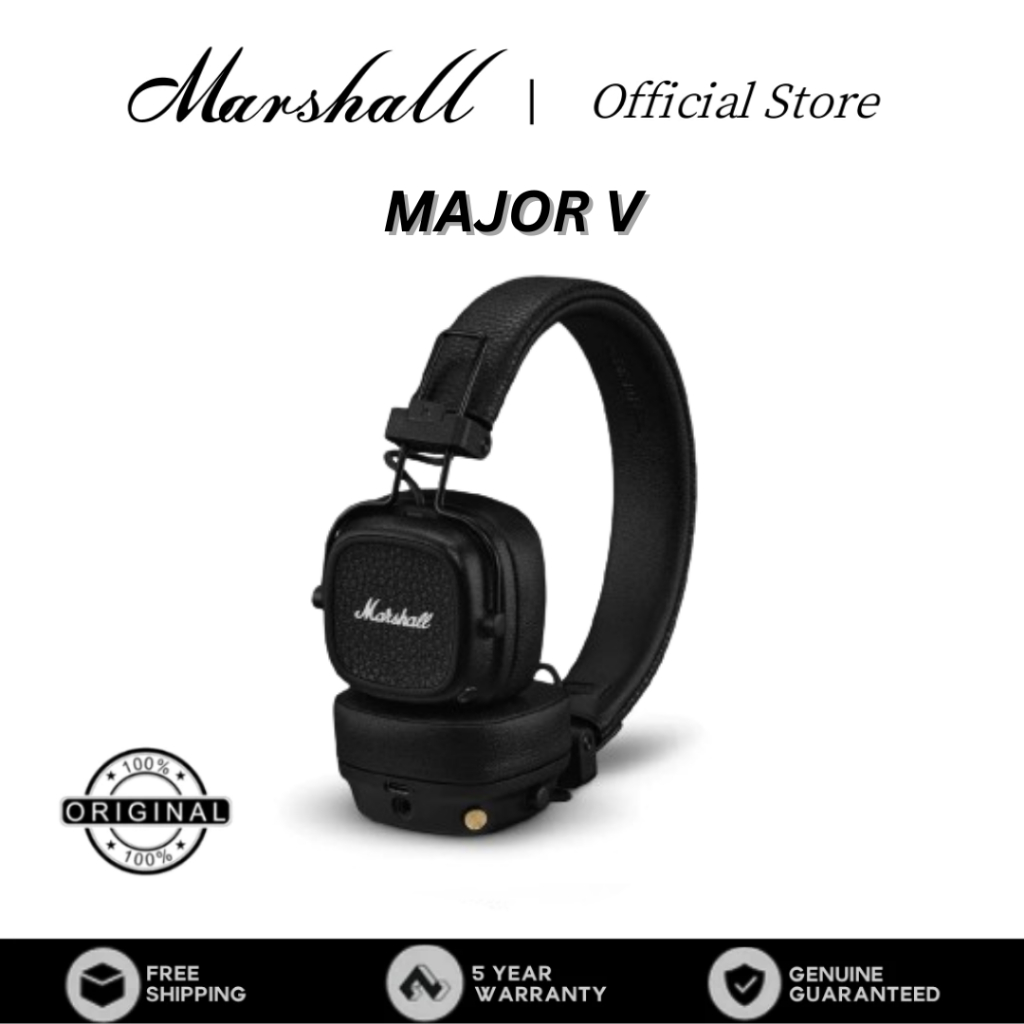 Mar'shall Major V Wireless Headphones with Wireless Charging & Mircophone | Shopee Philippines