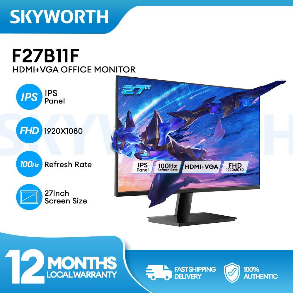 Skyworth F27B11F Office Monitor 27" IPS 1K 100Hz 1920*1080 PC Monitor ...