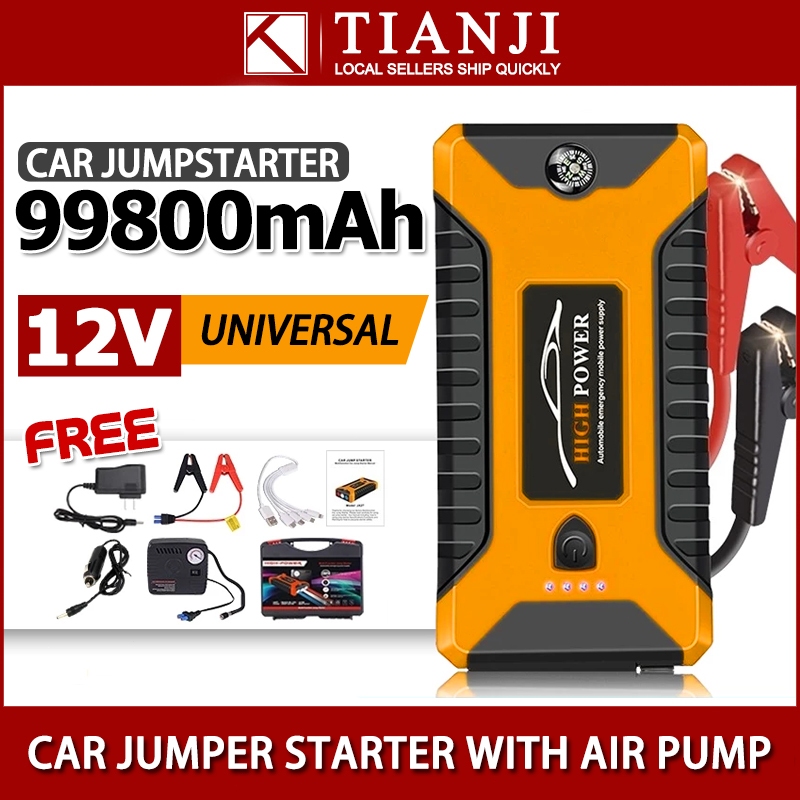 99800mAh Car jump starter portable car starter kit car emergency ...