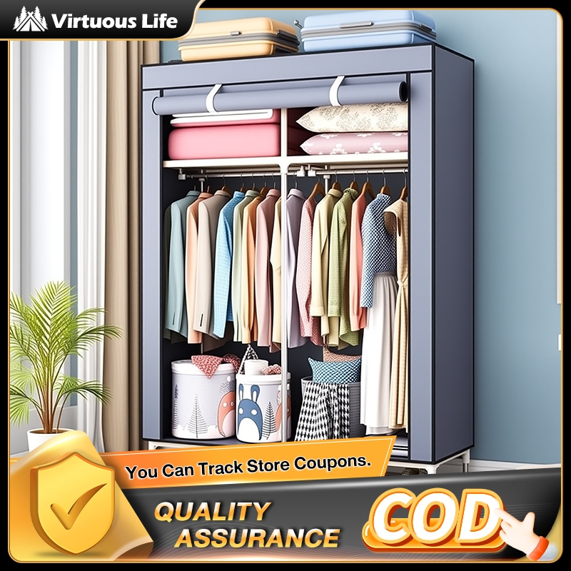 Spacious multi-compartment wardrobe large size 3D clothing storage ...