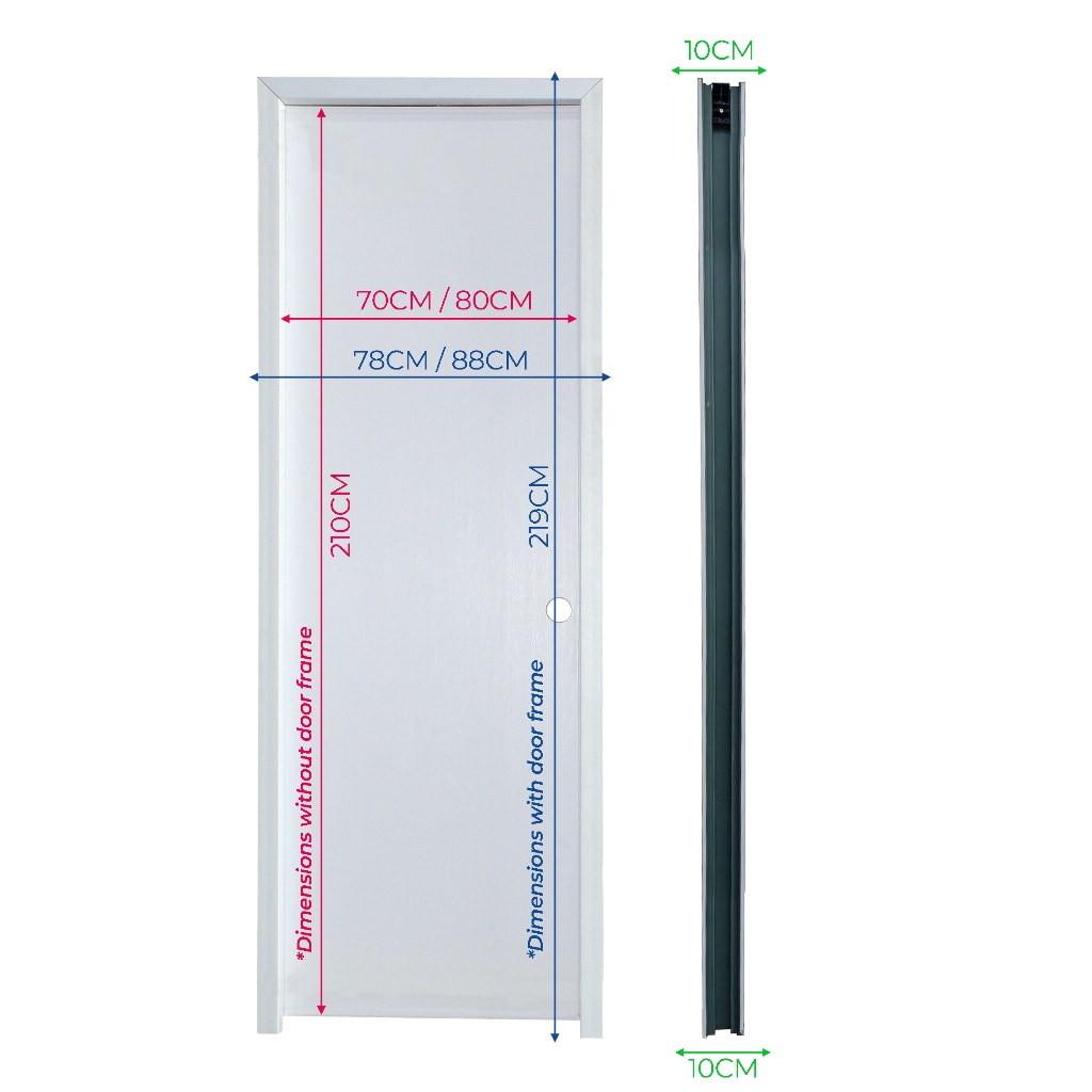 PRETTY DOOR Modern and Premium Bedroom Laminated PVC Doors | Shopee ...