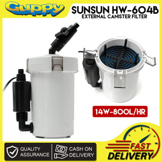 Sunsun HW-604B External Filter Canister With Pump 14 Watts 800L/H For ...