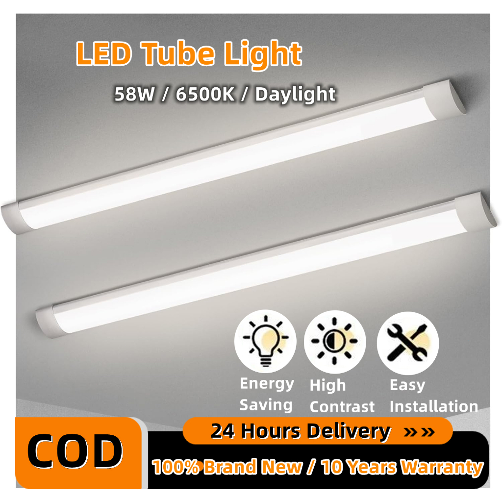 [5PCS] 1.2M Led Tube Light 220V Energy Saving LED Batten Tube Wall ...