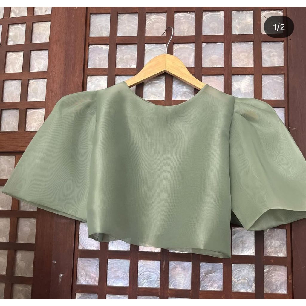 Modern Filipiniana Plain Taiwan jusi | Shopee Philippines