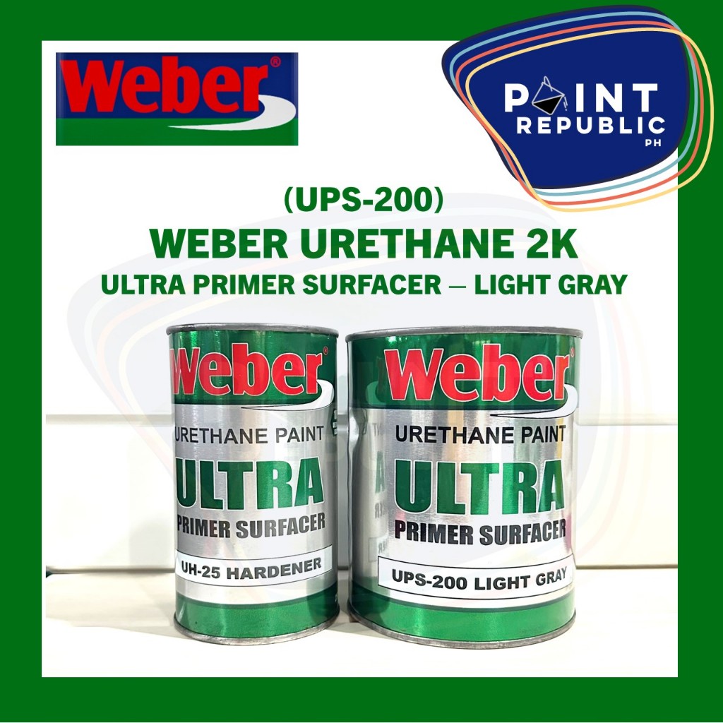 Weber Urethane 2K AUTOMOTIVE PRIMERS (ULTRA PRIMER GRAY / ANTI-CORROSION ZINC CHROMATE) - with ...