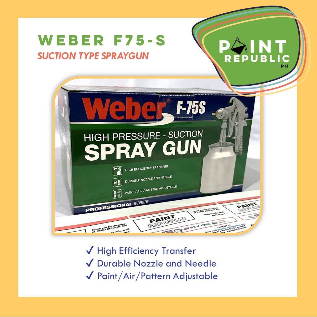 Weber High Pressure - Suction Spraygun F75-S | Paint Republic PH ...