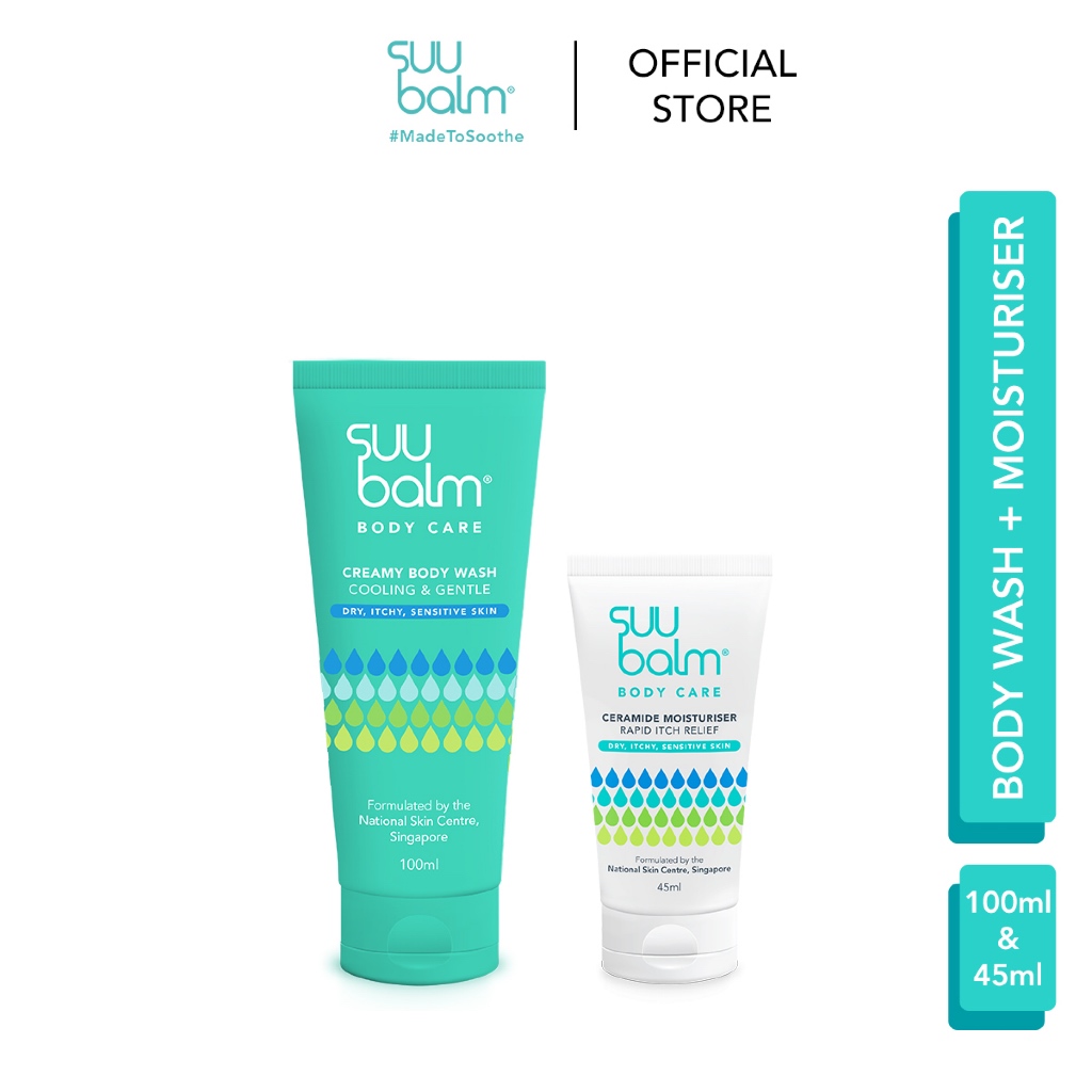 Suu Balm Body Wash 100ML and Itch Relief Cream 45ML Bundle | Shopee ...