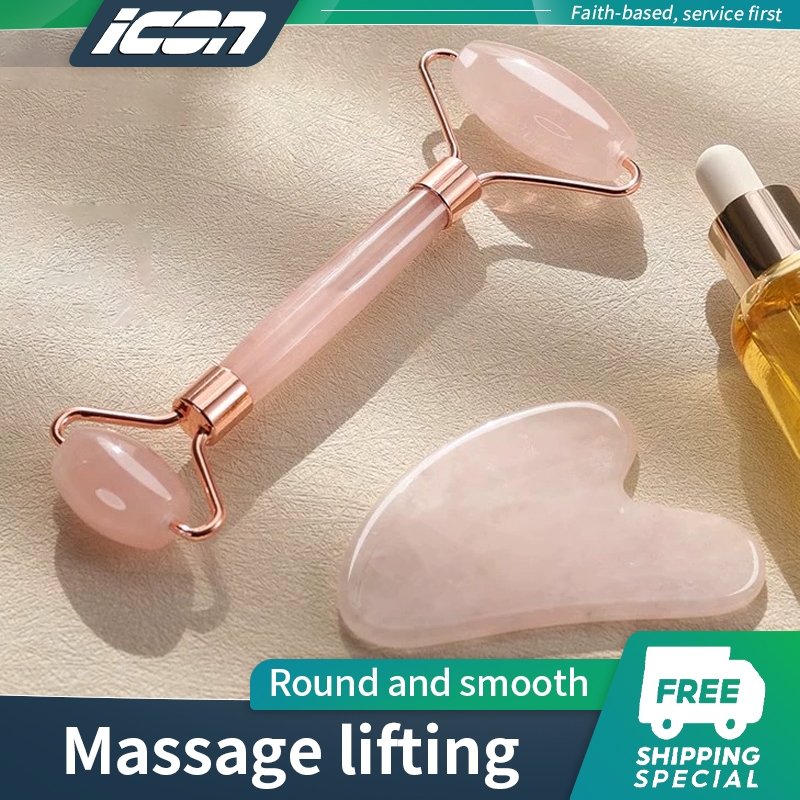 ICON Jade Roller Scraping Beauty Tool Heart Shaped Shaving Massager ...