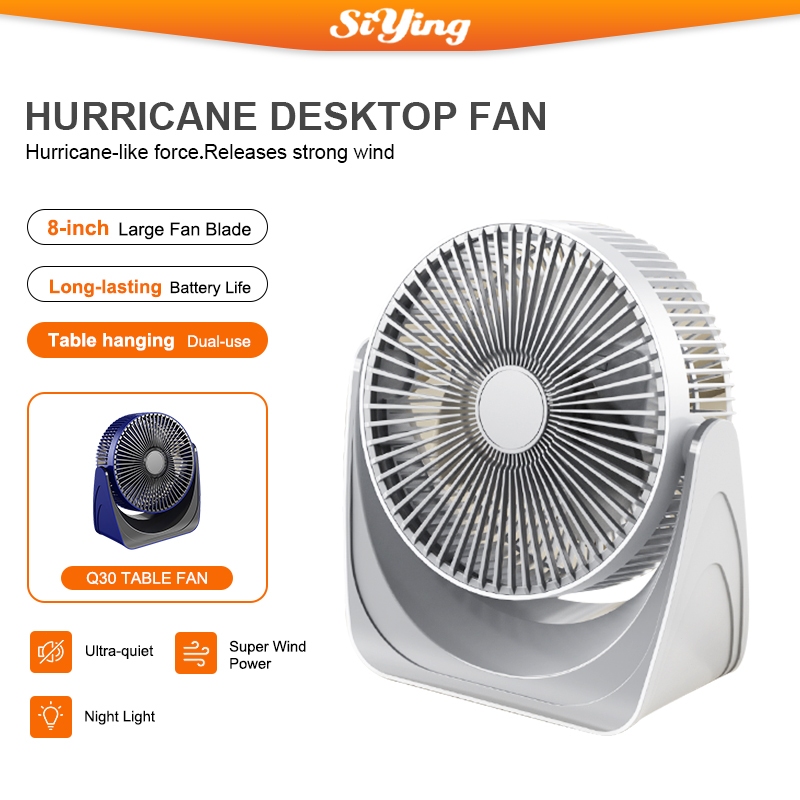 Q30 Desk Fan 5 Speeds, Strong Airflow 5.5 Inch Quiet Small Portable ...