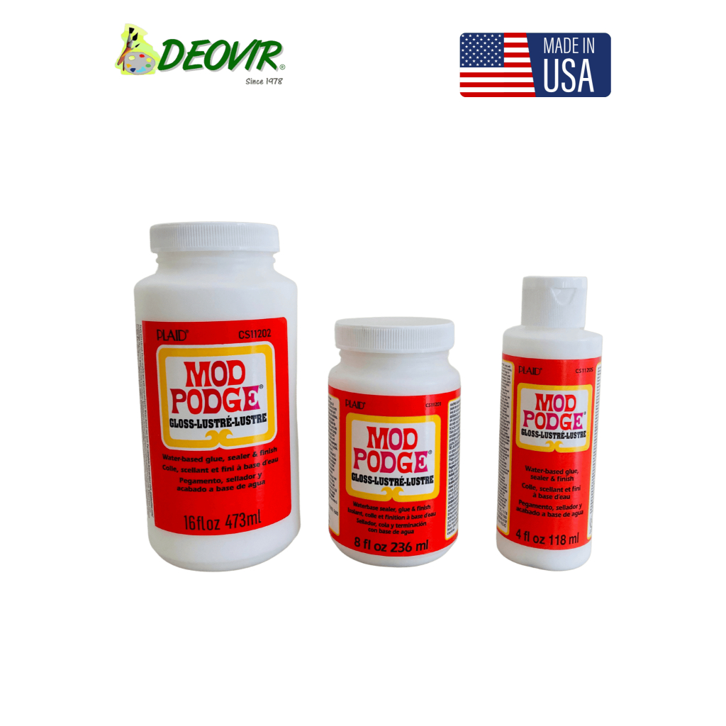 Classic Mod Podge ® Gloss (Decoupage Water-Based Sealer) Various Sizes ...