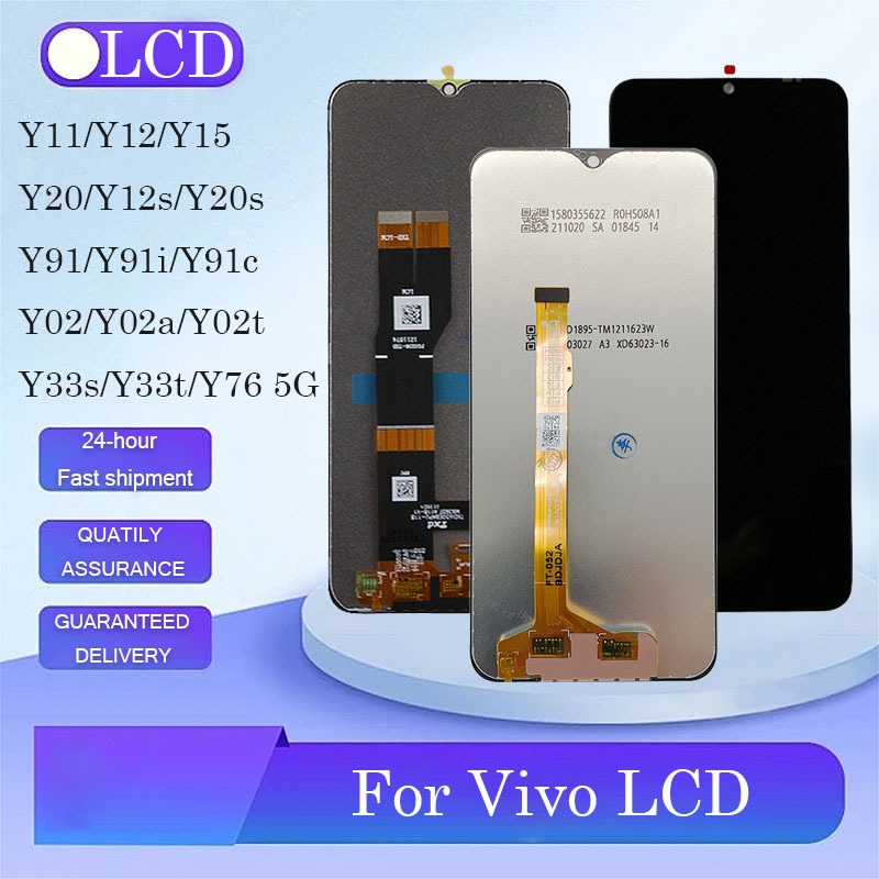 For Vivo Y11/Y12/Y15/Y20/Y12S/Y20S/Y91/Y02/Y02T/Y33s LCD Display Touch Screen Digitizer Assembly ...