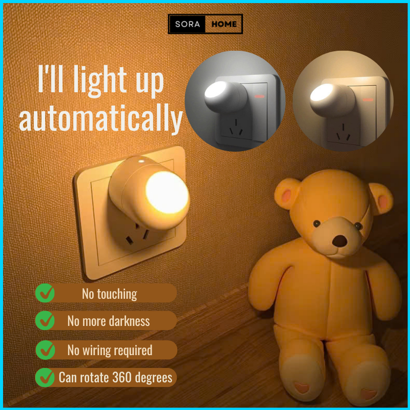 360° Light-sensitive Night Light Eye Protection Reading Mini Lights ...