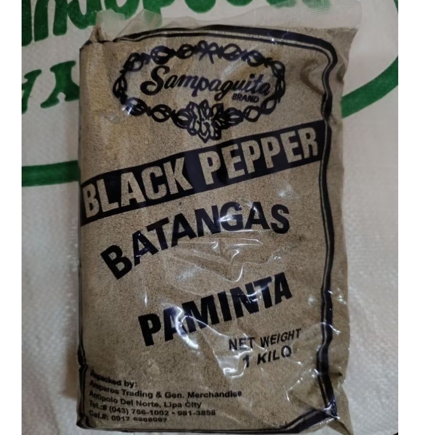 Black Pepper Batangas Paminta nt wet 1kg | Shopee Philippines