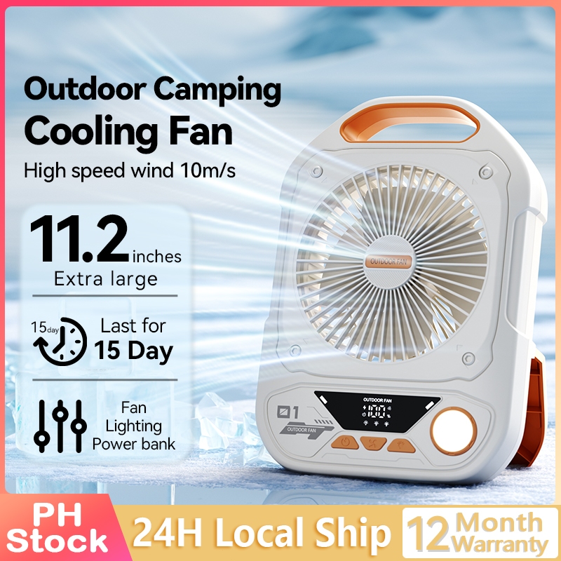 YIOMIO 30000mAh Rechargeable Handheld Mini Fan with LED Lights 100 ...