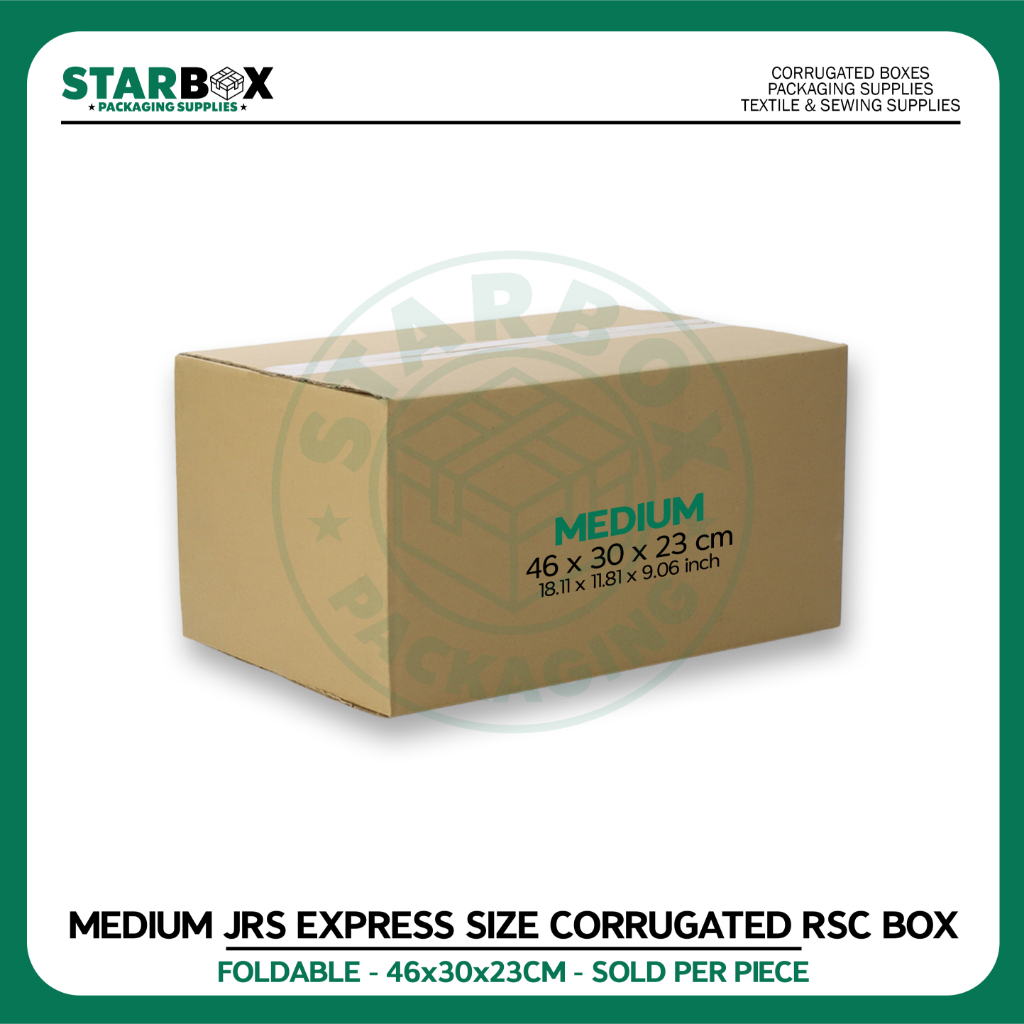 Starbox RSC Box JRS EXPRESS Size Corrugated Shipping Kraft Box MEDIUM ...