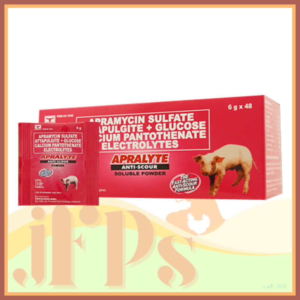 APRALYTE ANTI-SCOUR 6GRAMS X 48SACHET (BOX) | Shopee Philippines