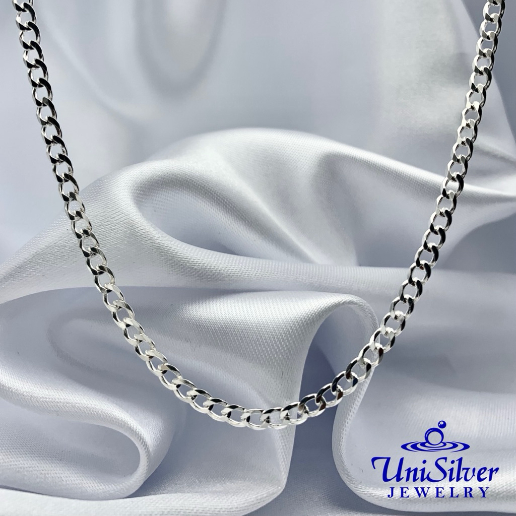 Unisilver 925 Sterling Men's Necklace (MND54-031018) | Shopee Philippines
