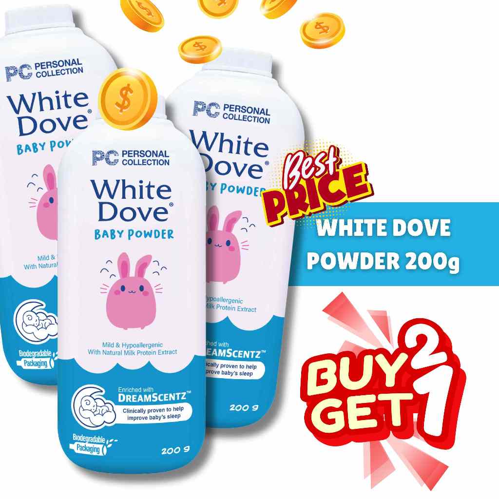 WHITE DOVE BABY POWDER WITH DREAMSCENTZ | Shopee Philippines