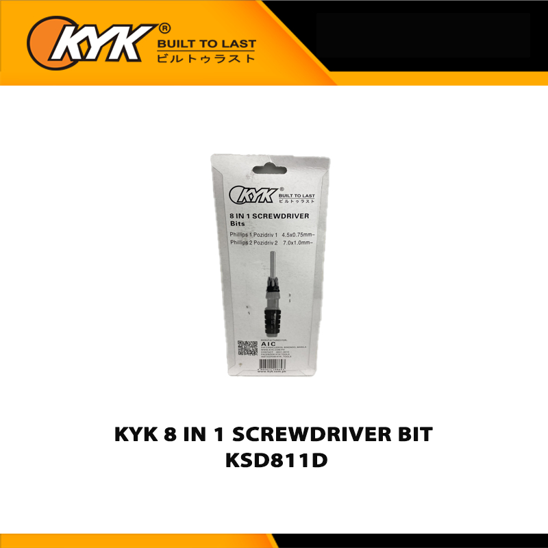 Kyk 8 In 1 Screwdriver Bit Ksd 811e (Authentic ) | Shopee Philippines