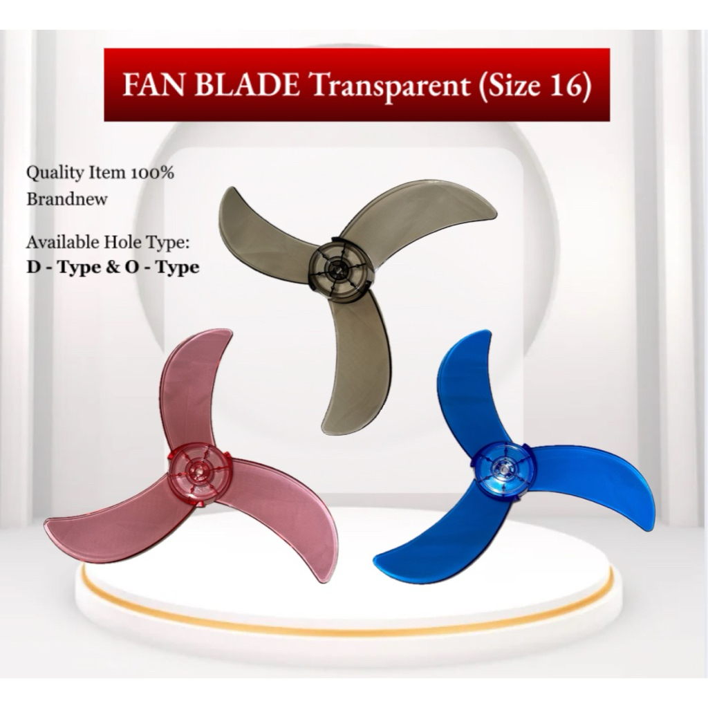 Fan Universal Blade Banana Type Elesi SIZE 16 ONLY (D-TYPE & O-TYPE ...