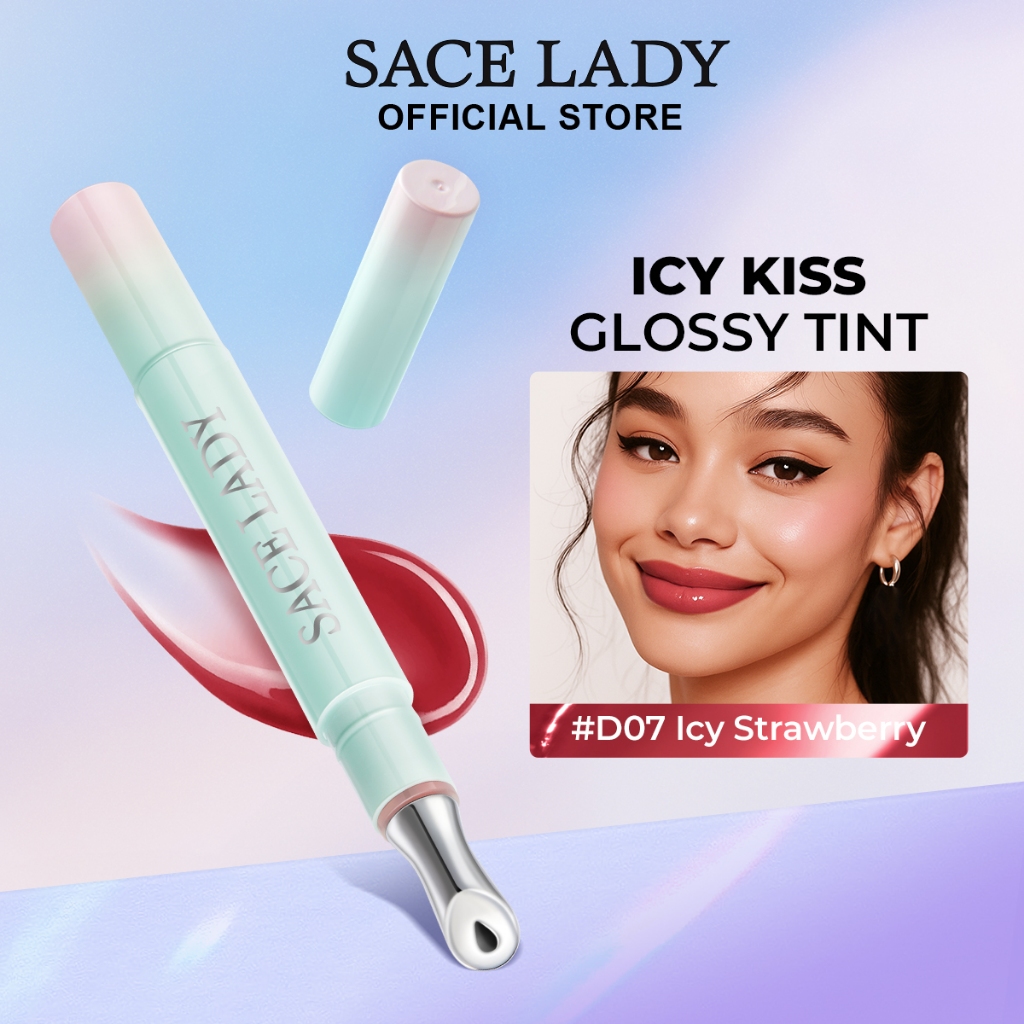 SACE LADY Icy Glossy Tint Matte Non-sticky Moisturizing Lipstick ...
