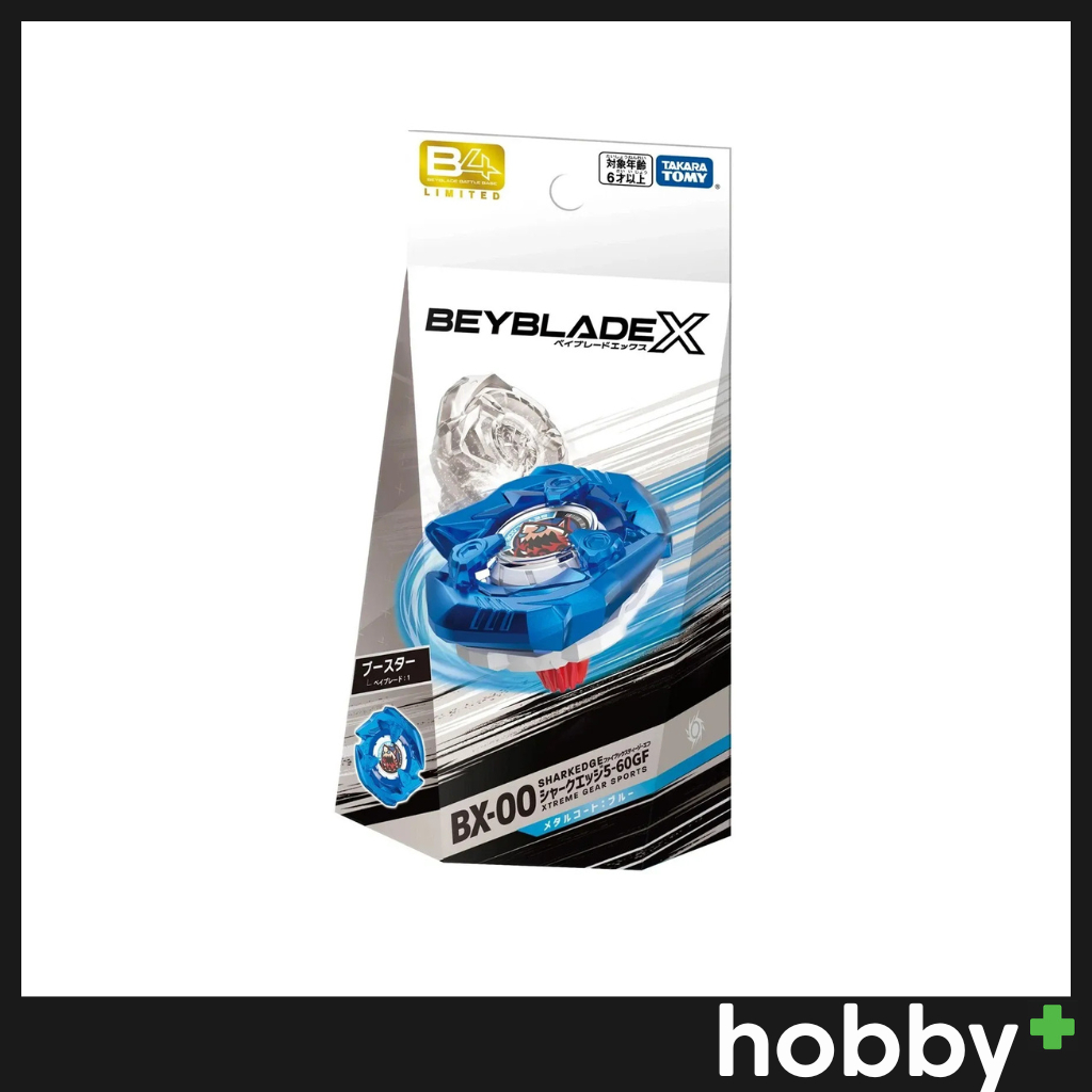 Beyblade X BX-00 Shark Edge 5-60GF Metal Coat Blue B4 Limited (With Ban Kee Sticker) | Shopee ...