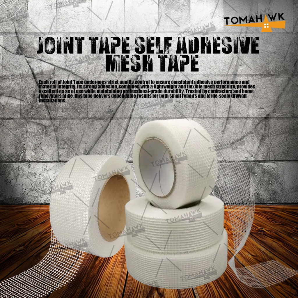 TOMAHAWK JOINT TAPE SELF ADHESIVE MESH TAPE/FIBERGLASS TAPE /GYPSUM ...
